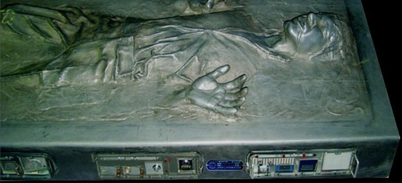 Custom CARBONITE Containment Block Specifications Data Plate STAR WARS ...