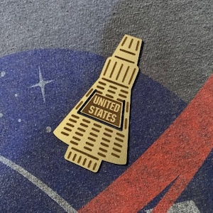 Custom PROJECT MERCURY Space Capsule Plastic Bookmark Friendship 7 - Etsy