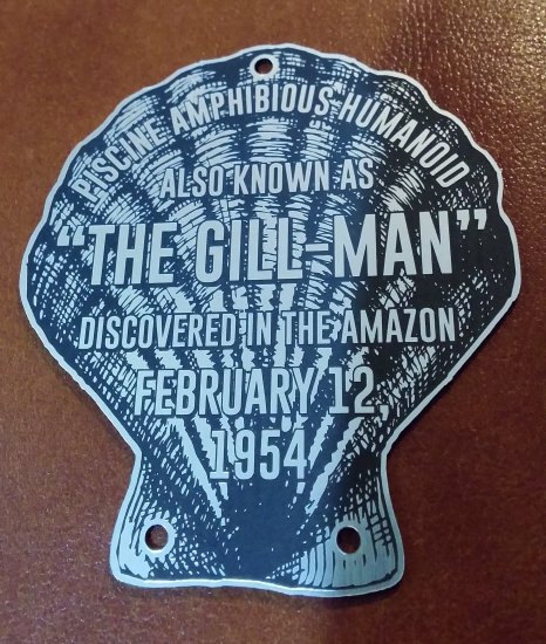 Custom CREATURE From the BLACK LAGOON Prop Display Placard Gillman Gill ...