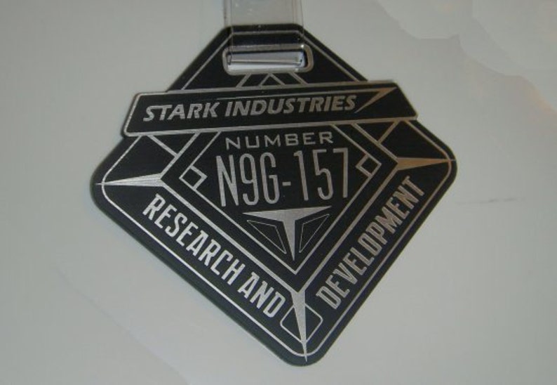 Custom STARK INDUSTRIES Research & Development Employee BADGE Iron Man ...