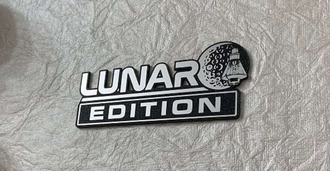 Custom LUNAR EDITION Automobile Car Emblem Man in Space - Etsy