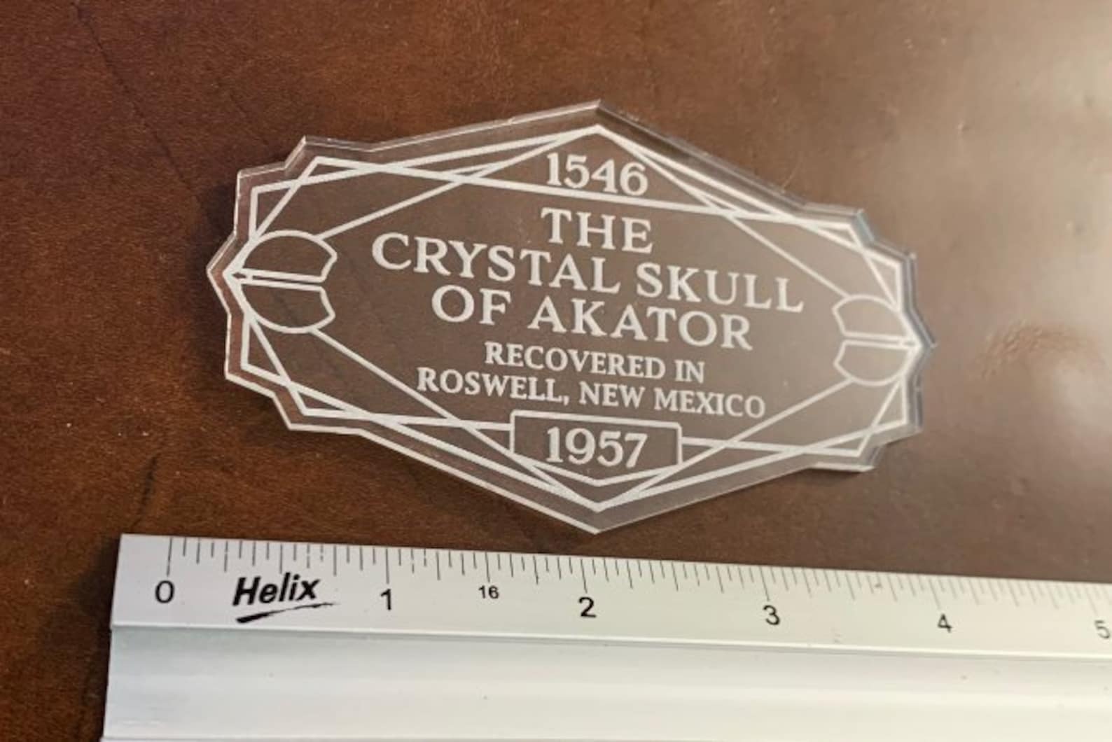 Custom CRYSTAL SKULL of AKATOR Display Placard Prop Indiana Jones ...