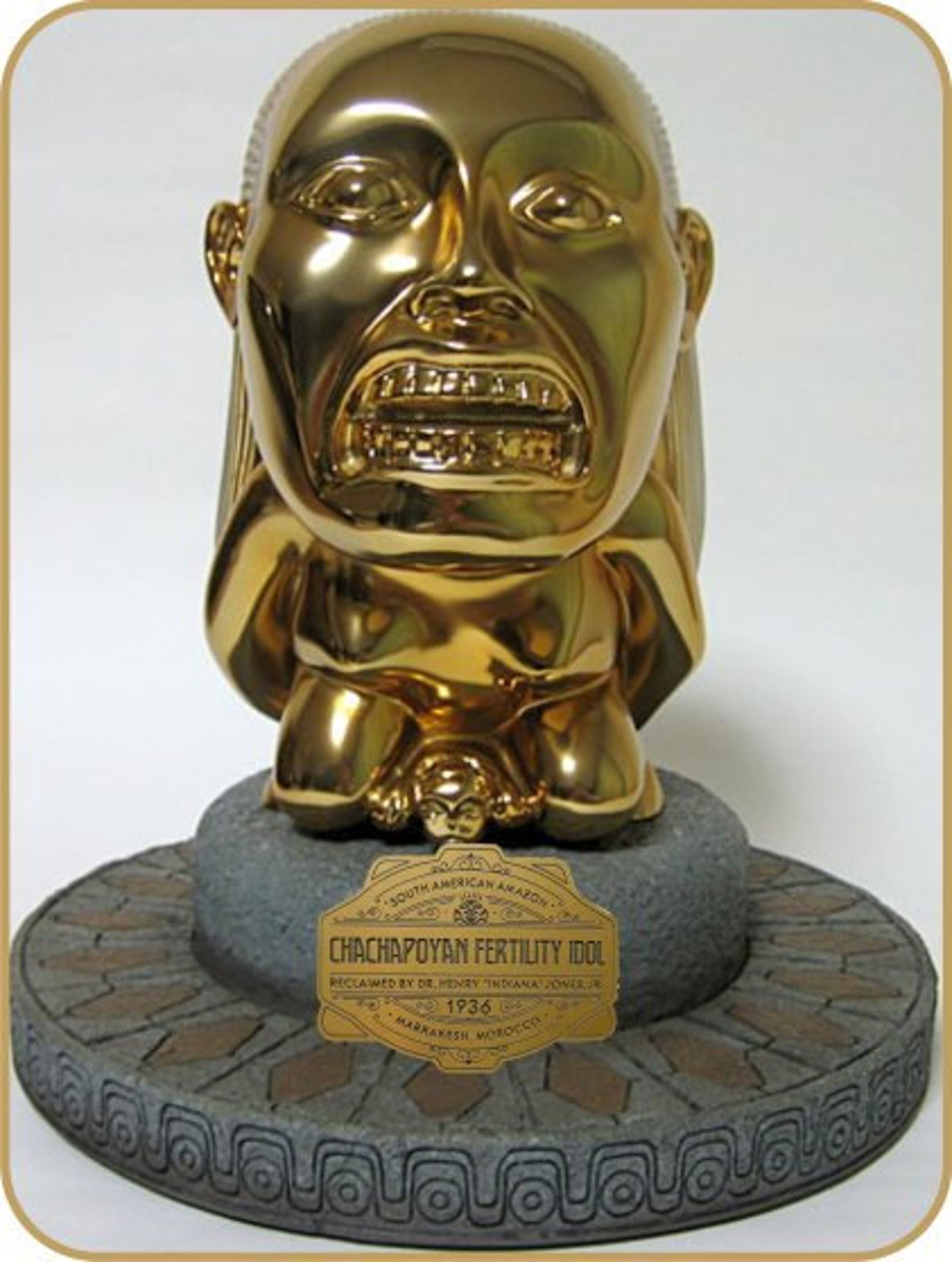 CUSTOM Golden Fertility Idol Display Placard Prop INDIANA | Etsy