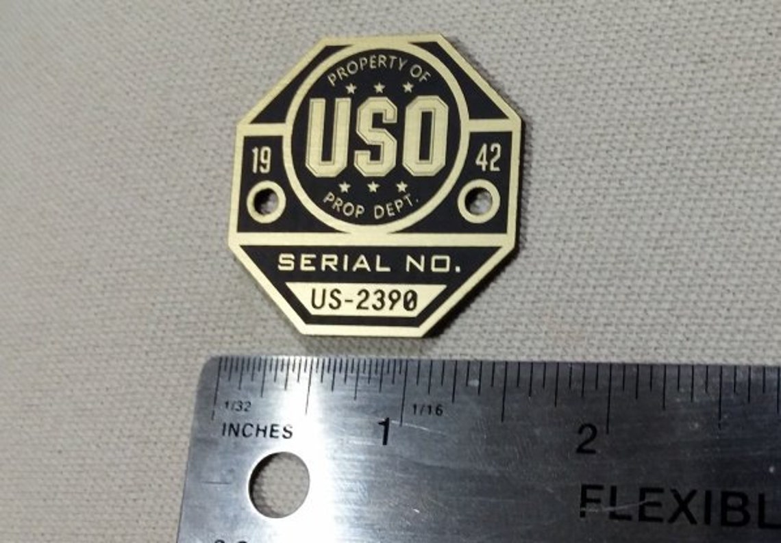 CAPTAIN AMERICA Bucky Rescue USO Helmet or Shield Property Tag Prop - Etsy