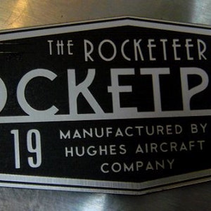 ROCKETEER ROCKETPACK Display Nameplate Placard Helmet Jet Pack! - Etsy