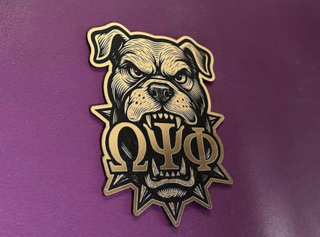Custom OMEGA PSI PHI Q Dog Car Badge or Emblem!! - Etsy