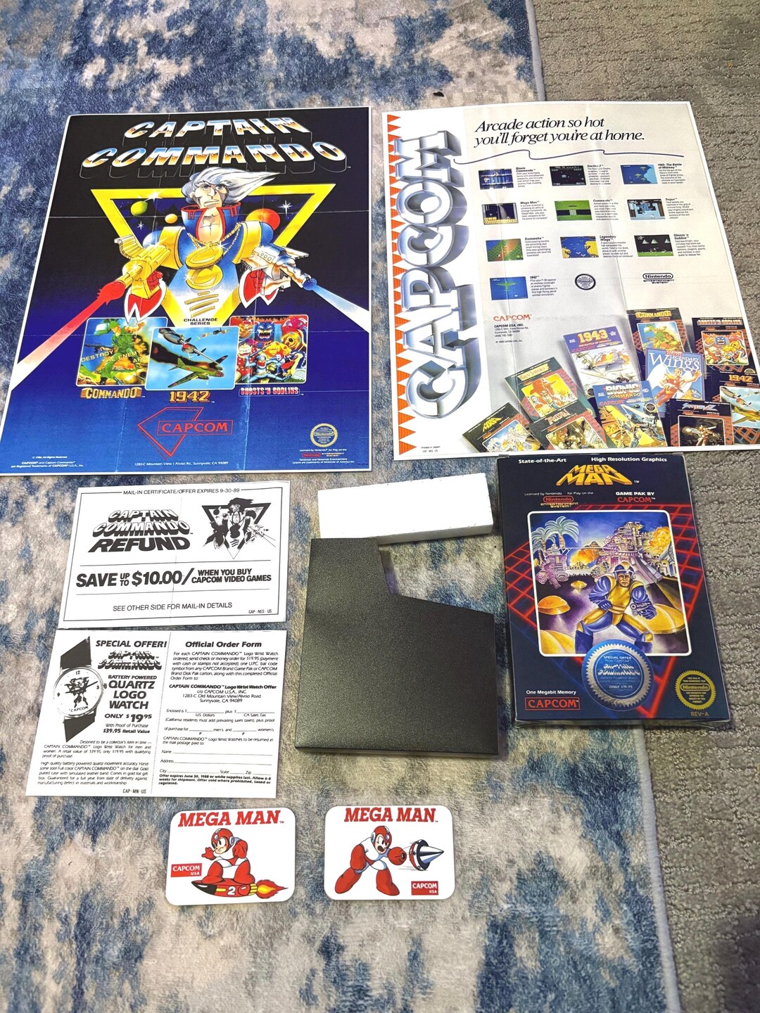 Mega Man 1 NES Reproduction – Wily Edition, Capcom Inserts & Poster - Etsy