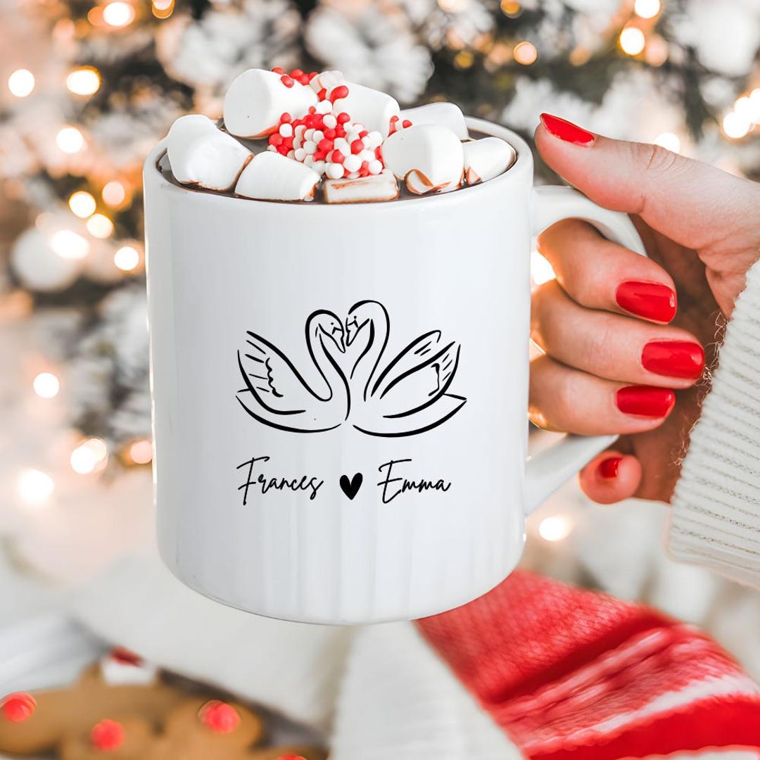 Personalized Couples Mug, Custom Names Coffee Mug, Anniversary Gift for ...