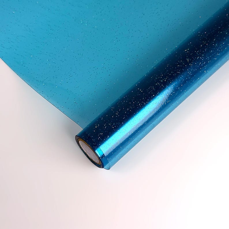 Clear Glitter PVC Vinyl Sheet, Transparent Color Vinyl for DIY Crafts ...