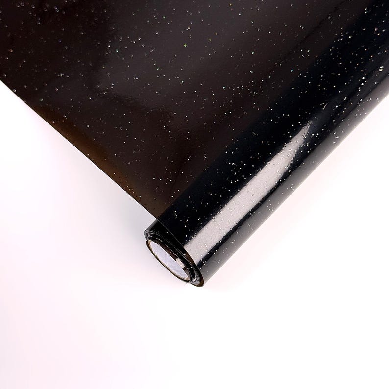 Clear Glitter PVC Vinyl Sheet, Transparent Color Vinyl for DIY Crafts ...