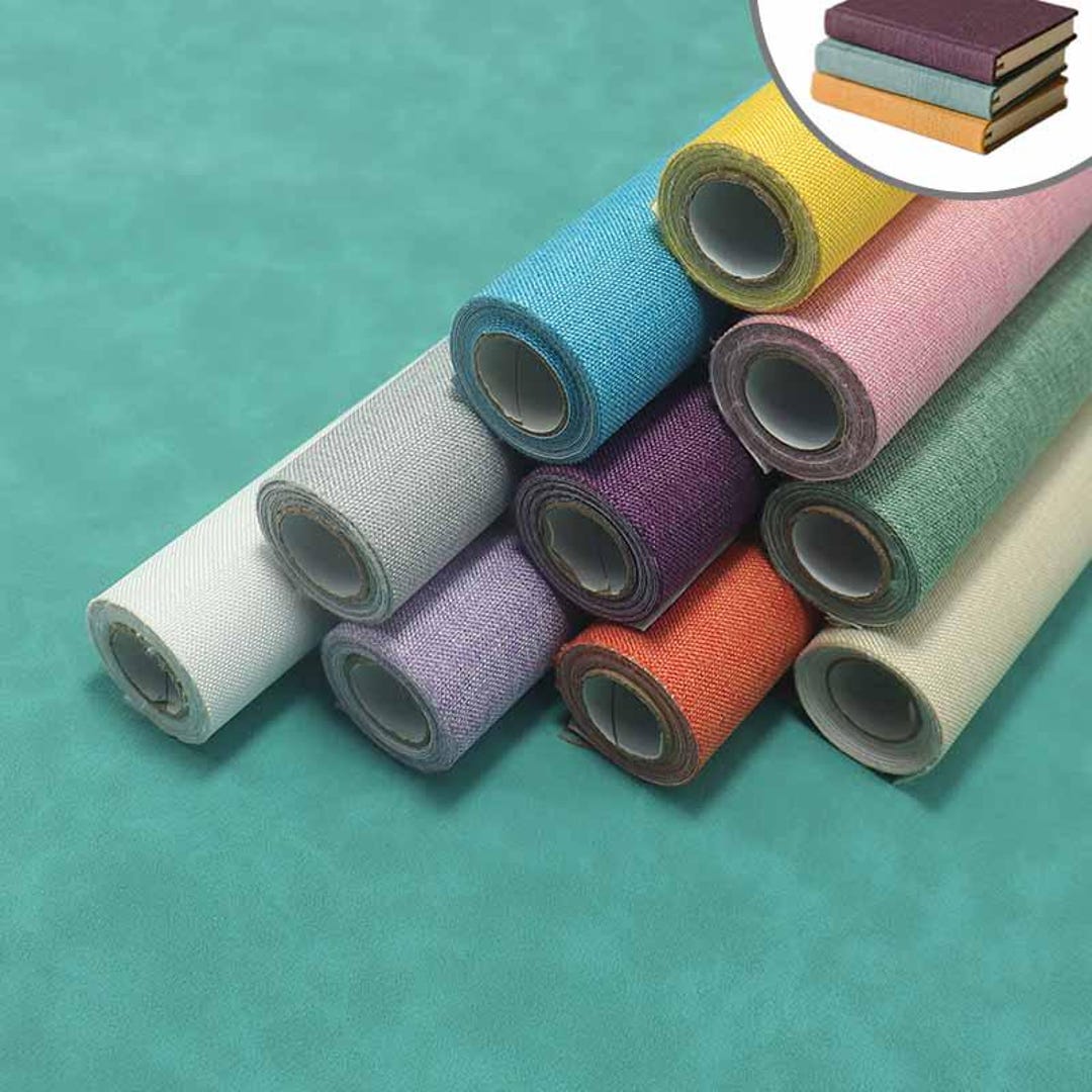 Linen Book Cloth 30x130cm (11.8x51.2in), Bookbinding Fabric, Journal ...