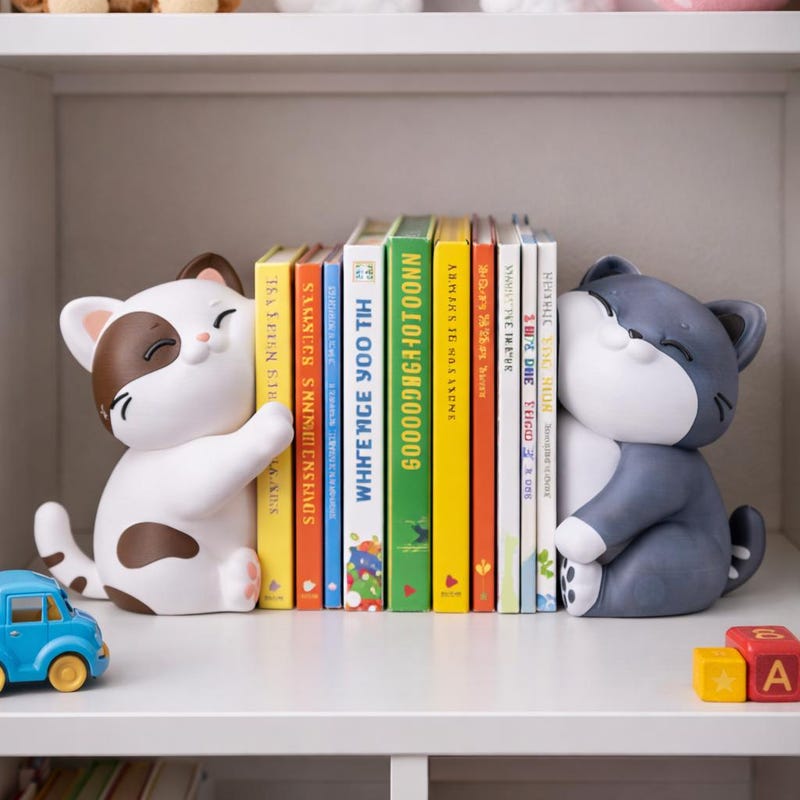 Cat Bookends - Etsy