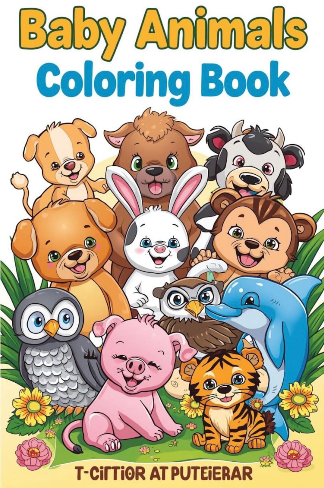My First Baby Animal Coloring Book - Etsy