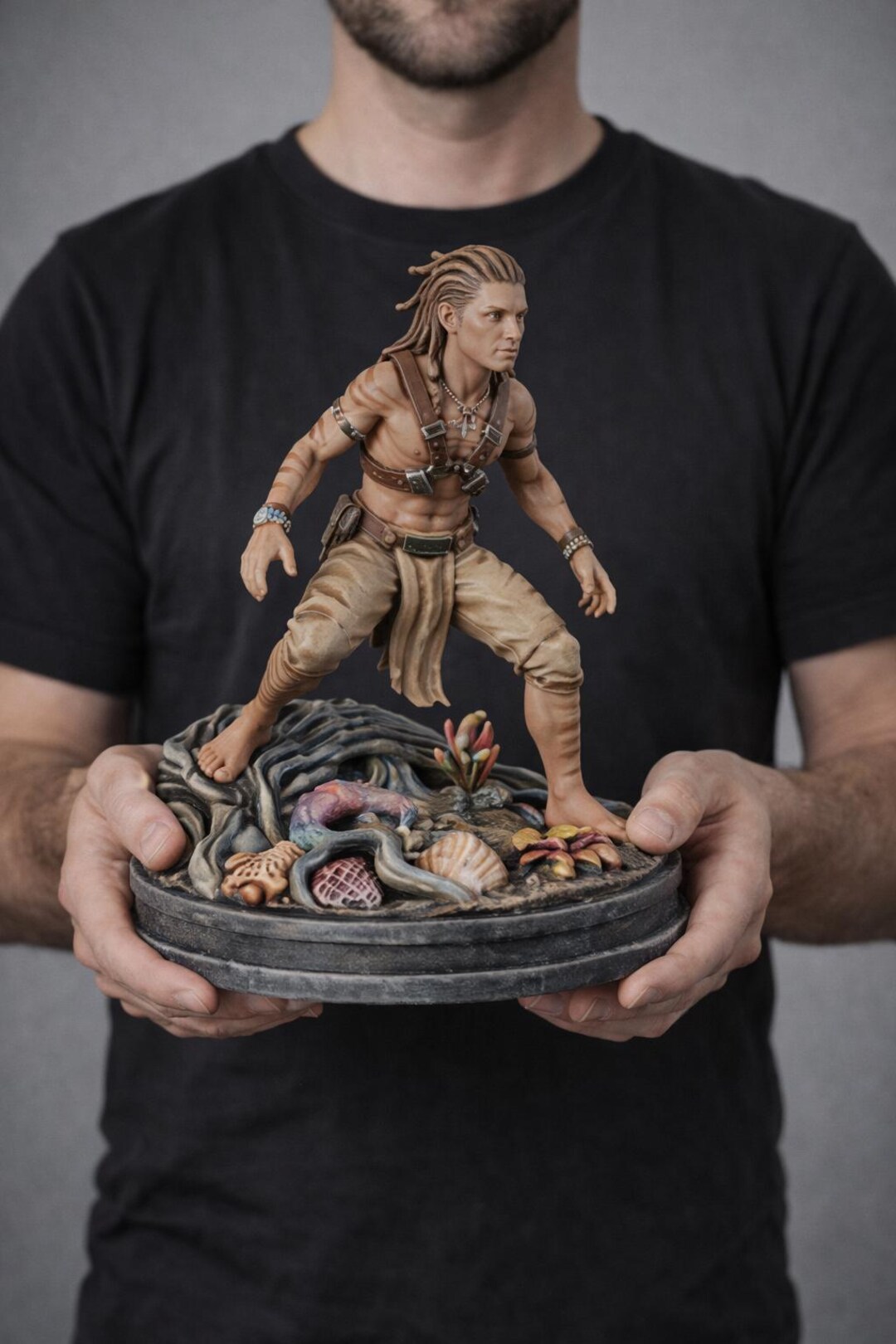 Sci-fi Explorer Statue STL File, 3D Printable Miniature (digital ...