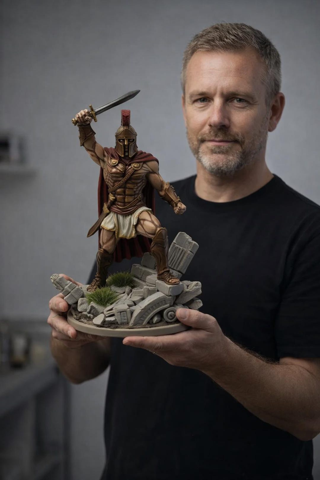 3D Printable Spartan Warrior Statue STL File, Resin Model - Etsy