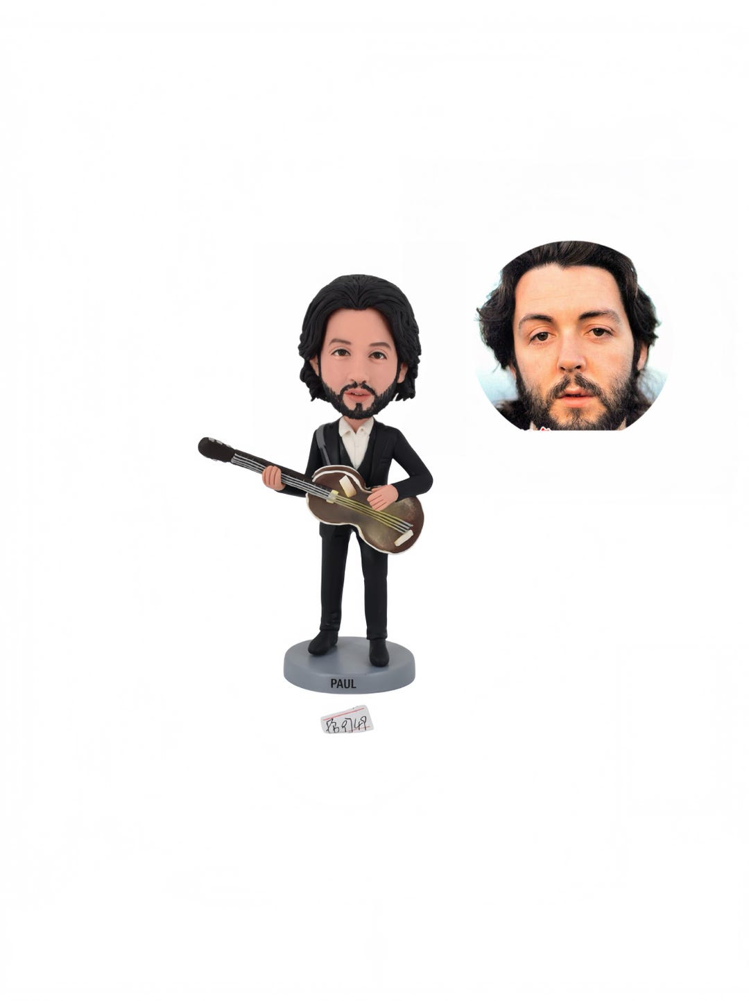 Custom Guitarist Paul Bobblehead - Personalized Musician Figurine With ...