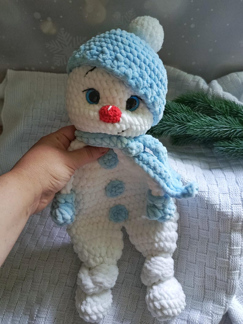 Snowman Crochet Pattern, Snowman Snuggler Amigurumi Pattern, Crochet ...