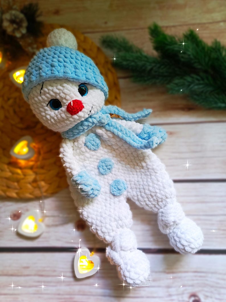 Snowman Crochet Pattern, Snowman Snuggler Amigurumi Pattern, Crochet ...