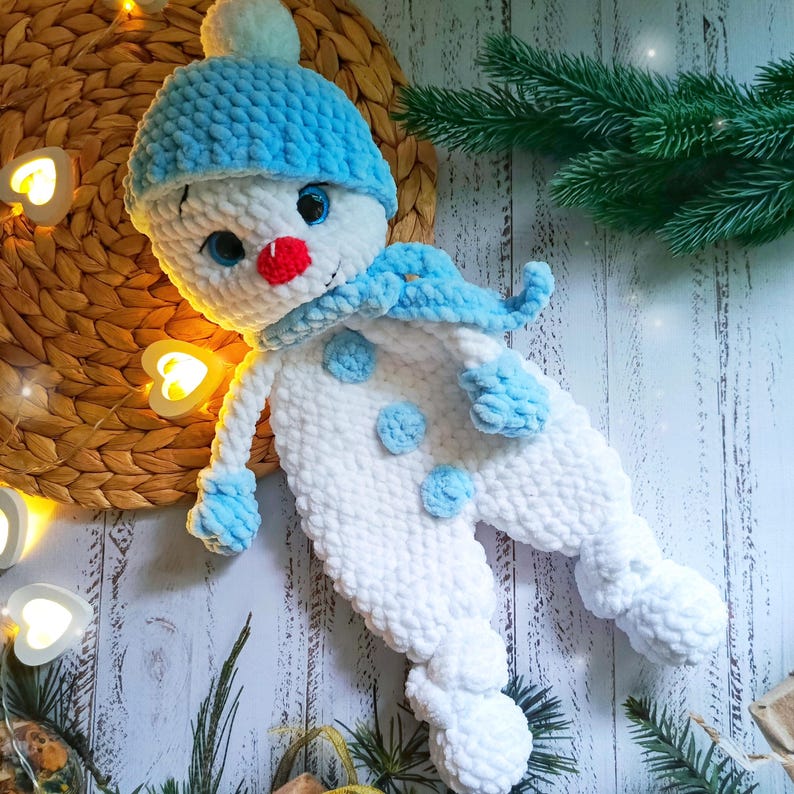 Snowman Crochet Pattern, Snowman Snuggler Amigurumi Pattern, Crochet ...