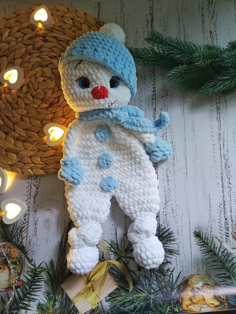 Snowman Crochet Pattern, Snowman Snuggler Amigurumi Pattern, Crochet ...