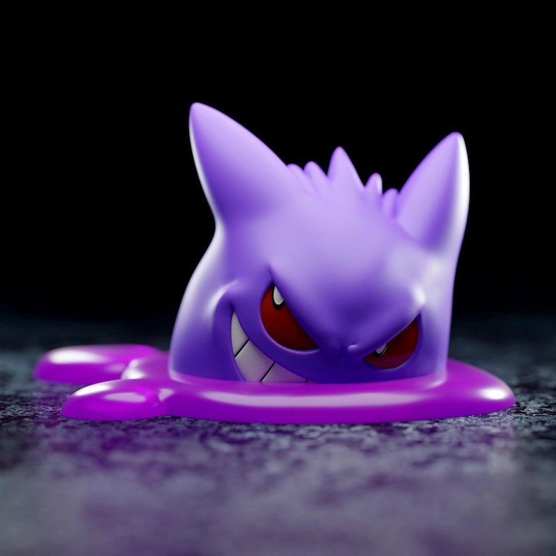Pokémon – Shadow Gengar | Nightmare Manifest STL Statue | 3D Print ...