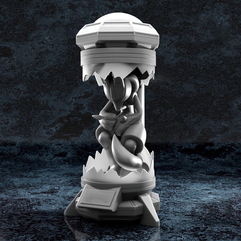 Pokémon – Cryo Lucario | Frozen Aura Warrior STL Statue | 3D Print ...