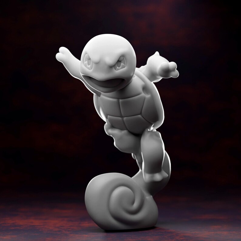 Pokémon – Ghost Squirtle | Haunted Shell Variant STL Statue | 3D Print ...