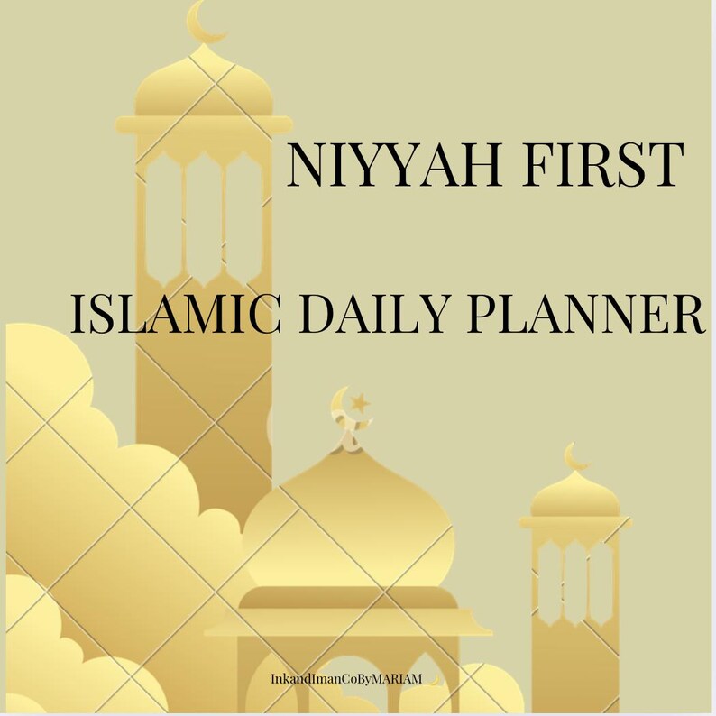 NIYYAH FIRST | Islamic Planner | 30-day Muslim Intentions Journal ...