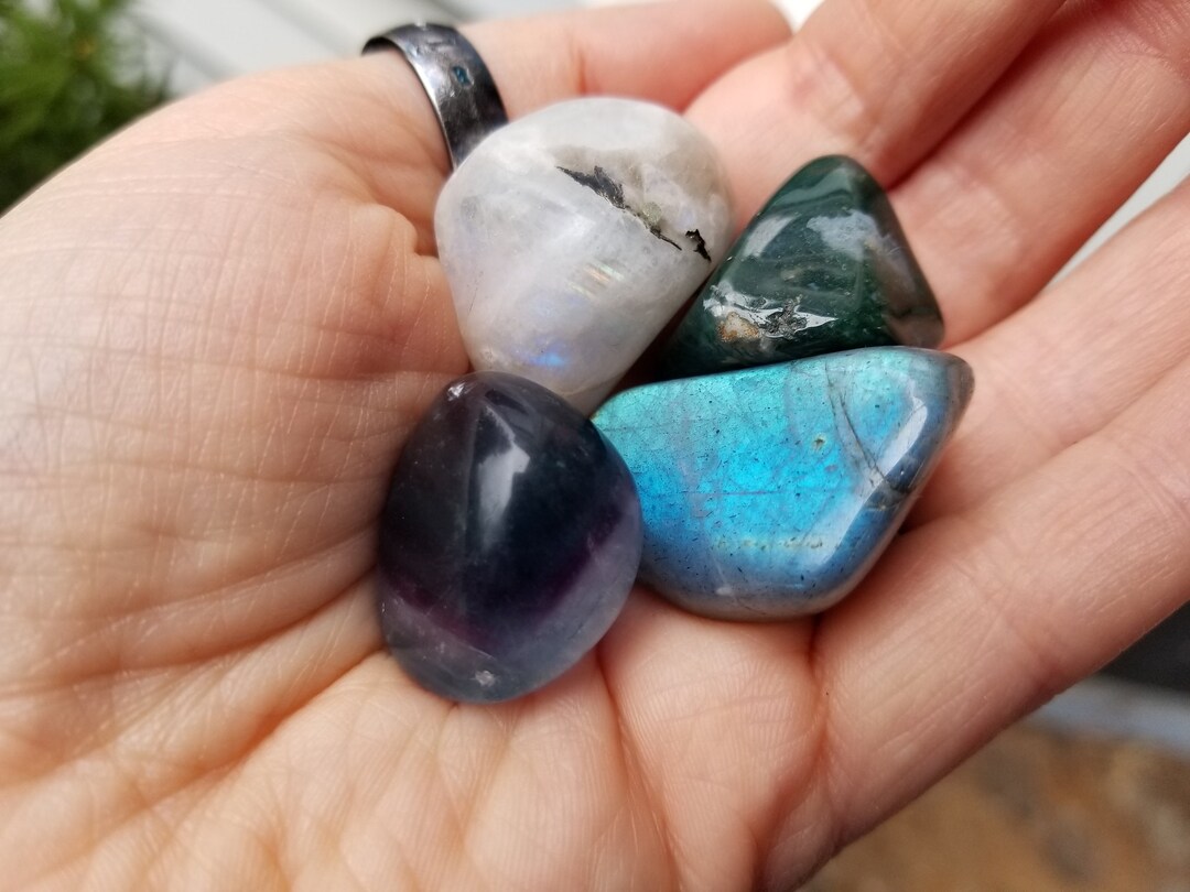 Custom Crystal Set Choose 4 Tumbled Crystals - Etsy