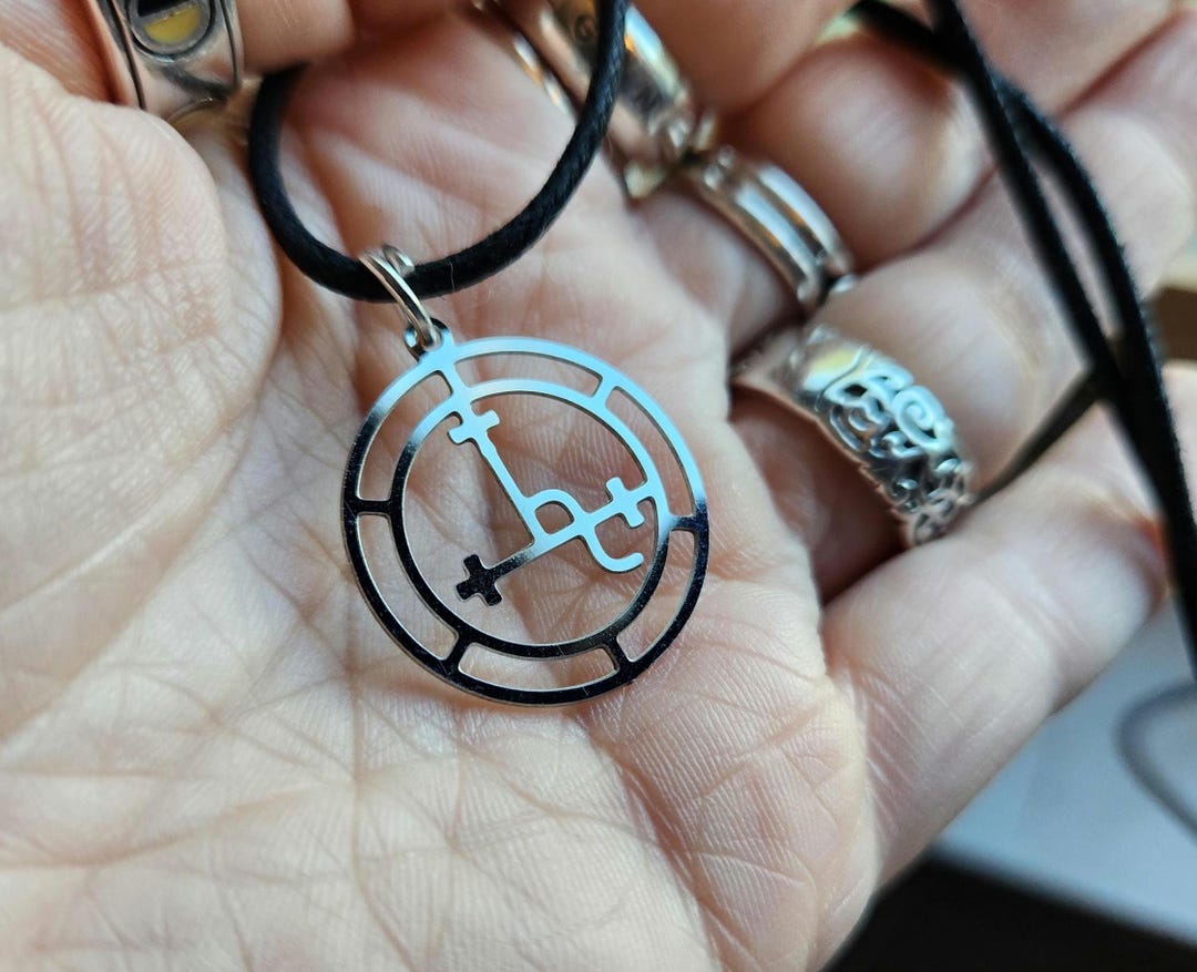 Lilith Sigil Pendant on Cotton Cord - Etsy