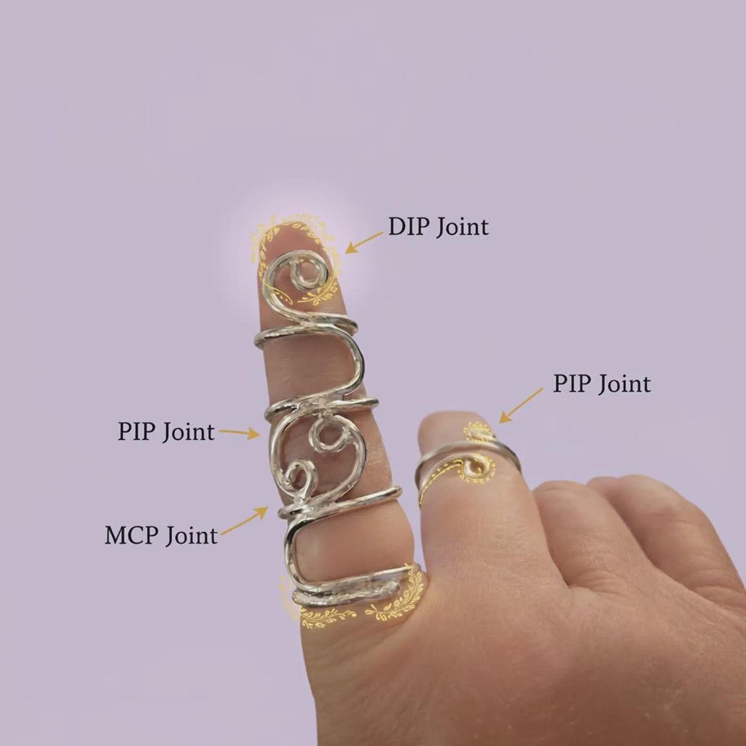 Finger Splint for Bending Sideways Lateral Deviation Sterling Silver ...