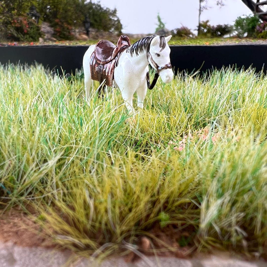 16mm Miniature Grass, Tear-off Weed Clumps, Railway Model Layout ...