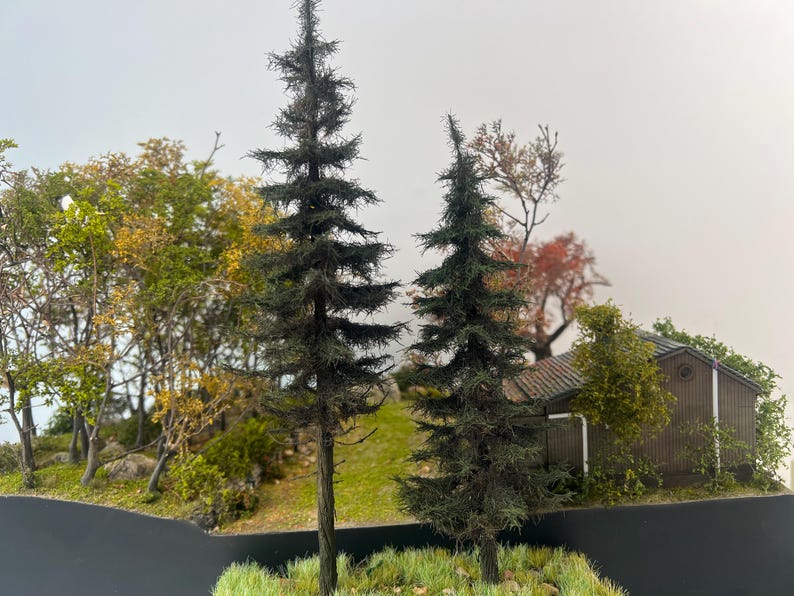 9-inch to 11-inch Wire Model Trees, Suitable for Train Model Scenes, 3D ...