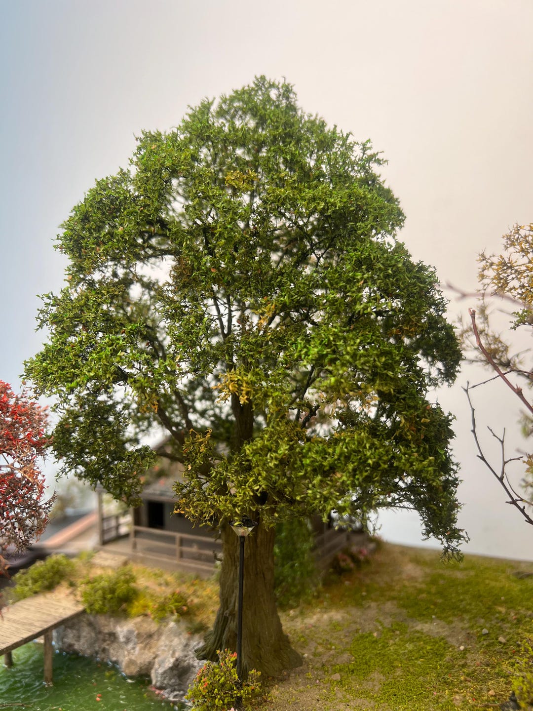 Dollhouse Large Oak Tree Miniature 25cm Tall | Handmade Scenery for ...