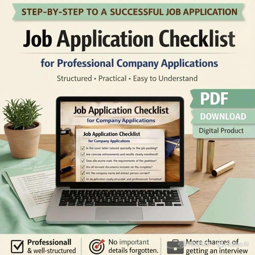 Applications Checklist 2026 | Job Application | Guide, Tips & No-gos ...