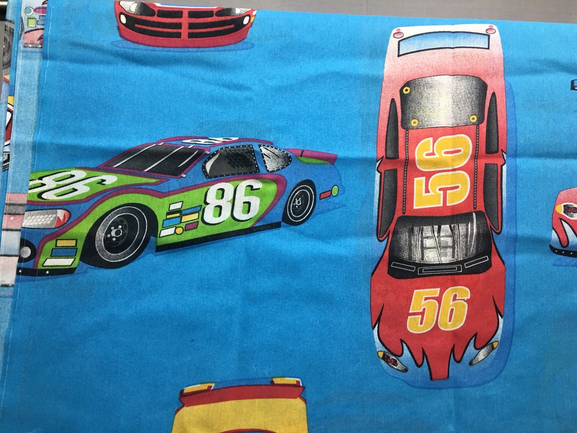 Vintage Nascar Racing Twin Sheet Car Sheet Bedding Racing | Etsy