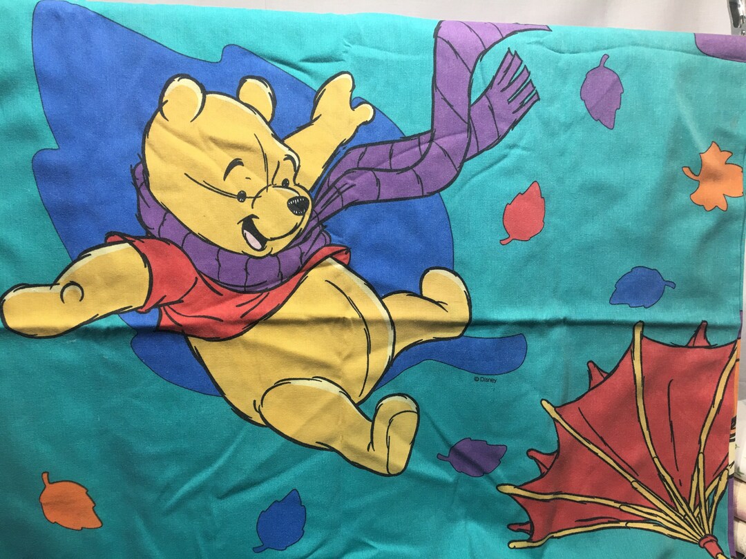 Vintage Twin Flat Sheet Winnie the Pooh and Tiger Sheet, Disney Sheet ...