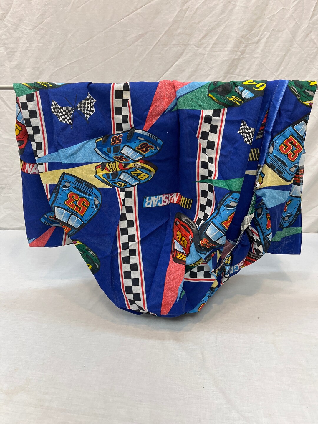 Vintage Nascar Racing Twin Fitted Sheet, Car Sheet, Bedding, Racing ...