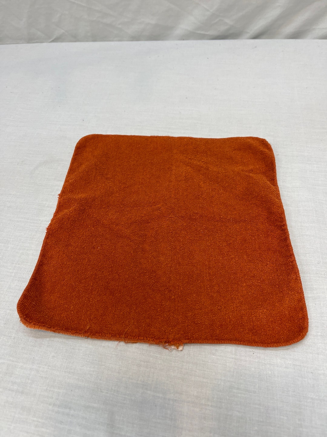 Vintage Orange St Mary’s Wash Cloth, Burnt Orange, Vintage Bathroom ...