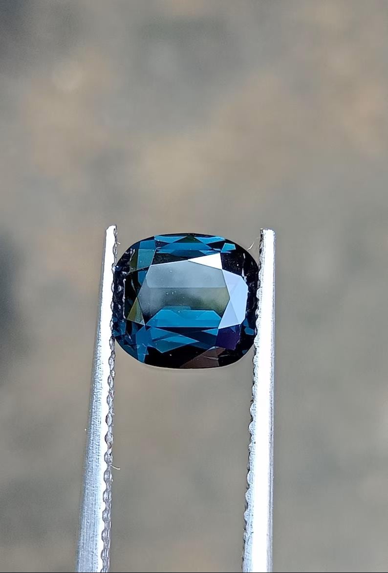 Set of 3 Natural Cobalt Blue Spinels Sri Lanka |rare Ceylon Cobalt ...