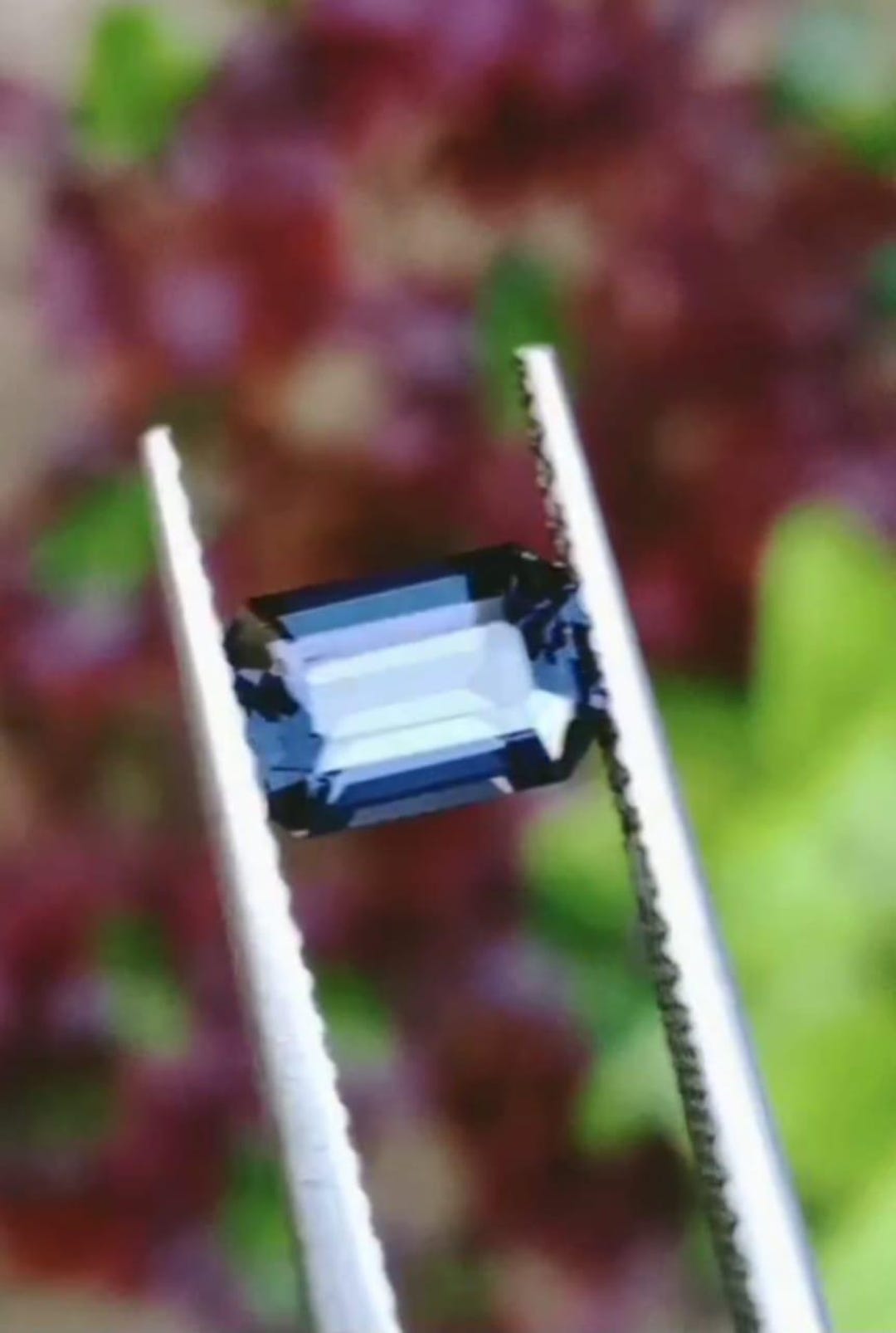 Natural Bluish Violet Spinel 1.06ct | Sri Lanka Rectangular Step Cut ...
