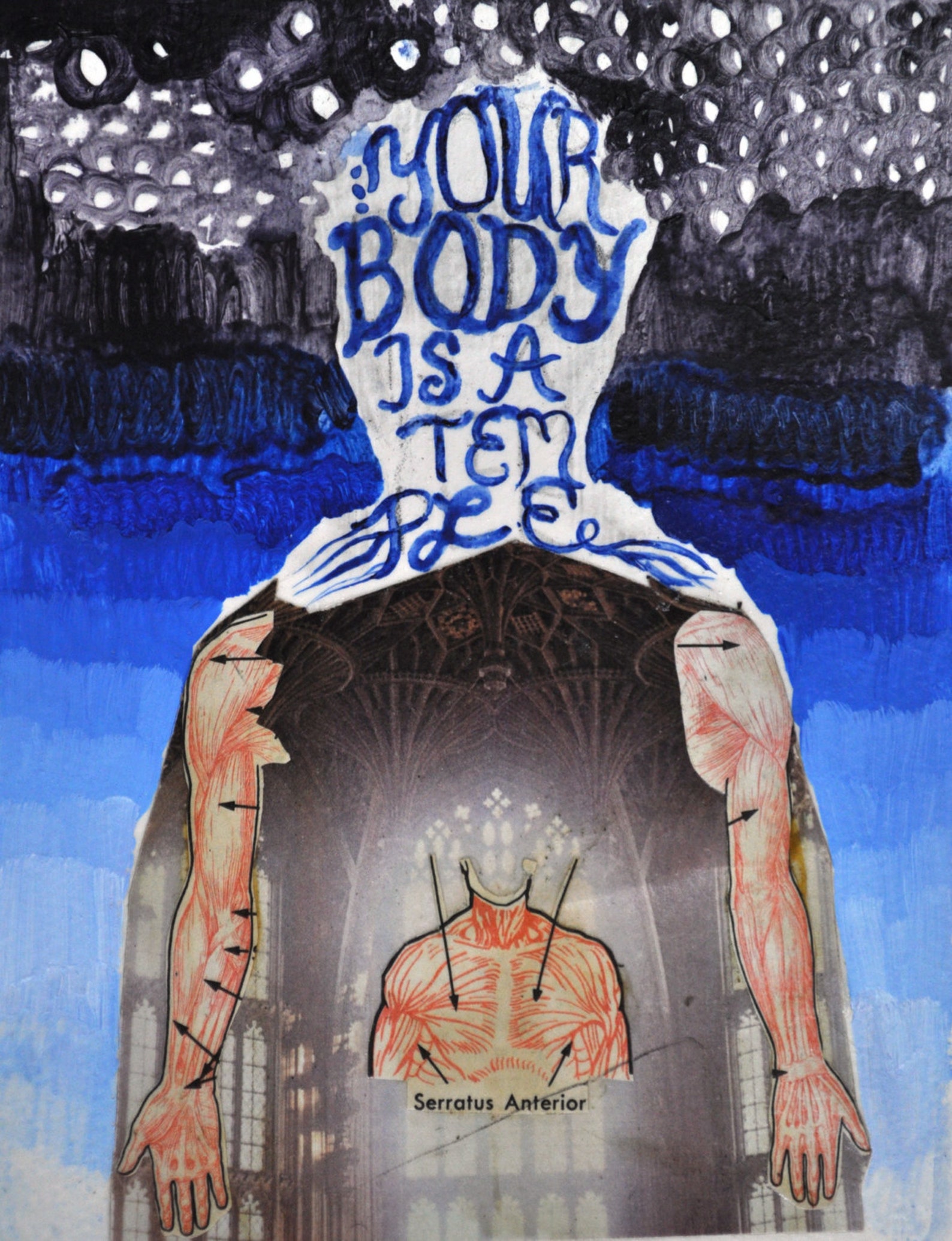 Your Body is a Temple Artwork, Embodiment Art, Yoga Artwork, Mind Body ...