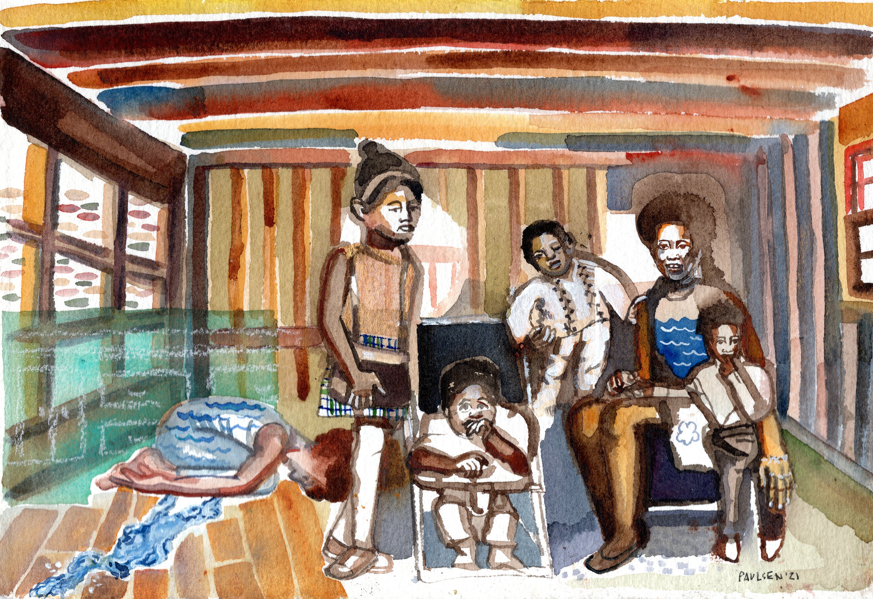 Alice Coltrane at Home Artwork; Original Watercolor; Sadness Artwork - Etsy