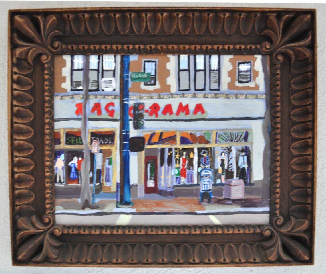 Ragorama, Vintage Clothing Store Acrylic Painting, St. Louis Cityscape ...