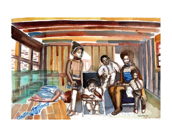 Alice Coltrane at Home Artwork; Original Watercolor; Sadness Artwork - Etsy