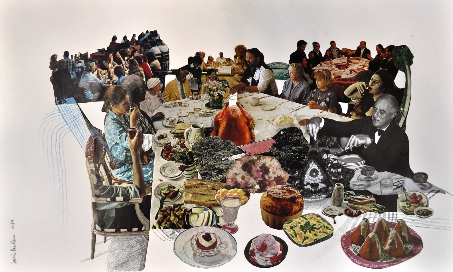 Eating Image; Meal Collage; Table Illustration; Make Room at the Table ...