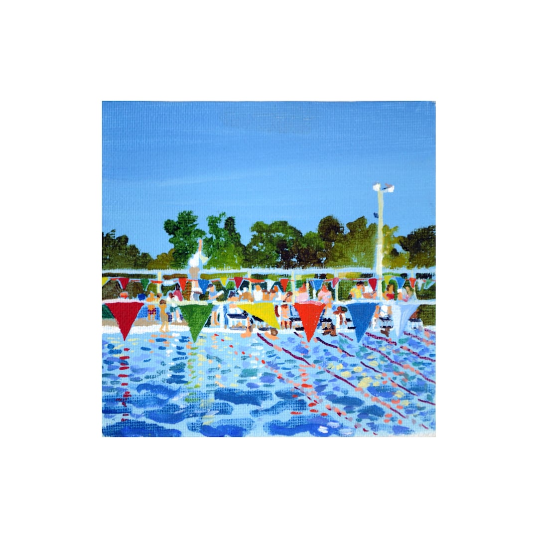 Kirkwood Swimming Pool. Limited Edition Print With Border. - Etsy