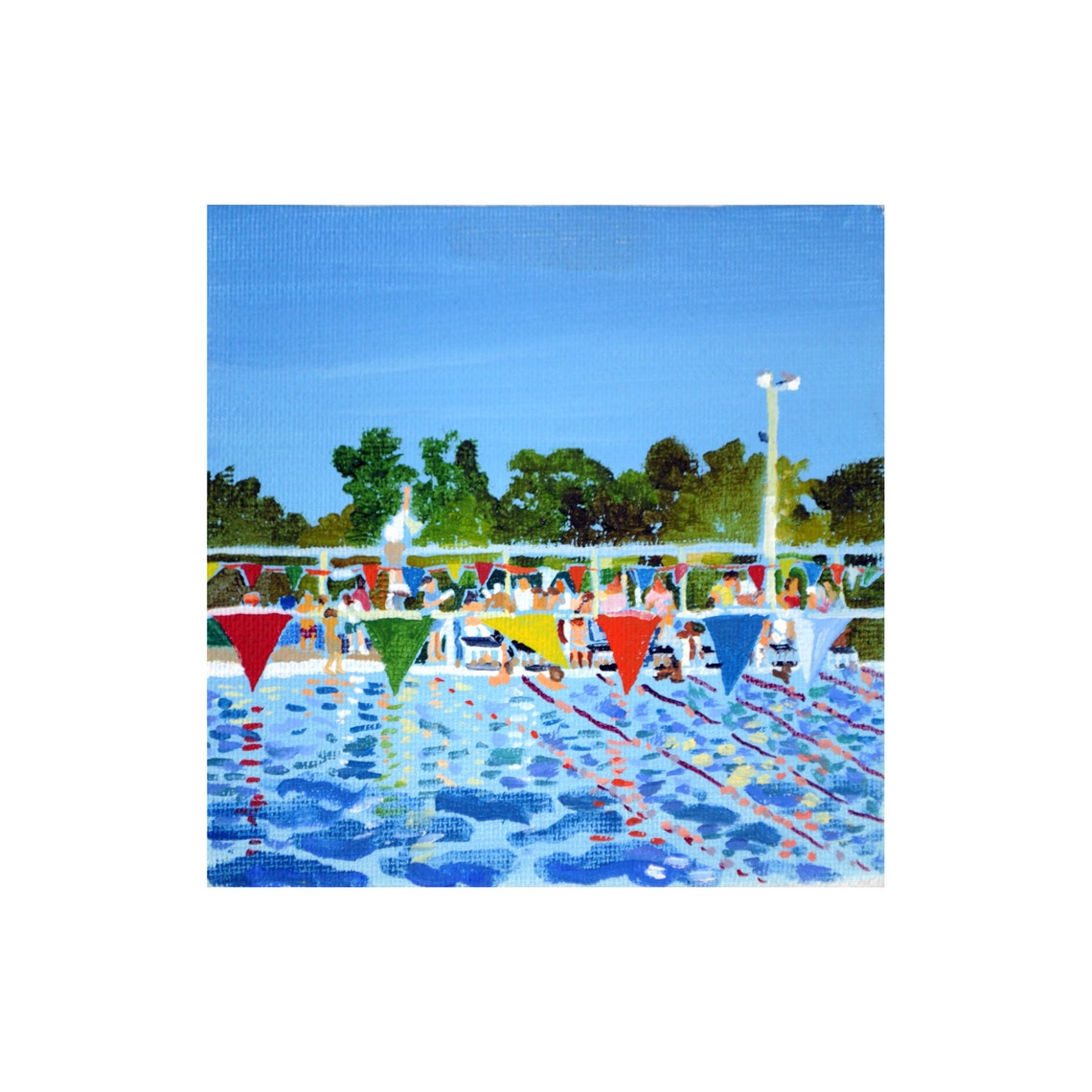 Kirkwood Swimming Pool. Limited Edition Print With Border. - Etsy