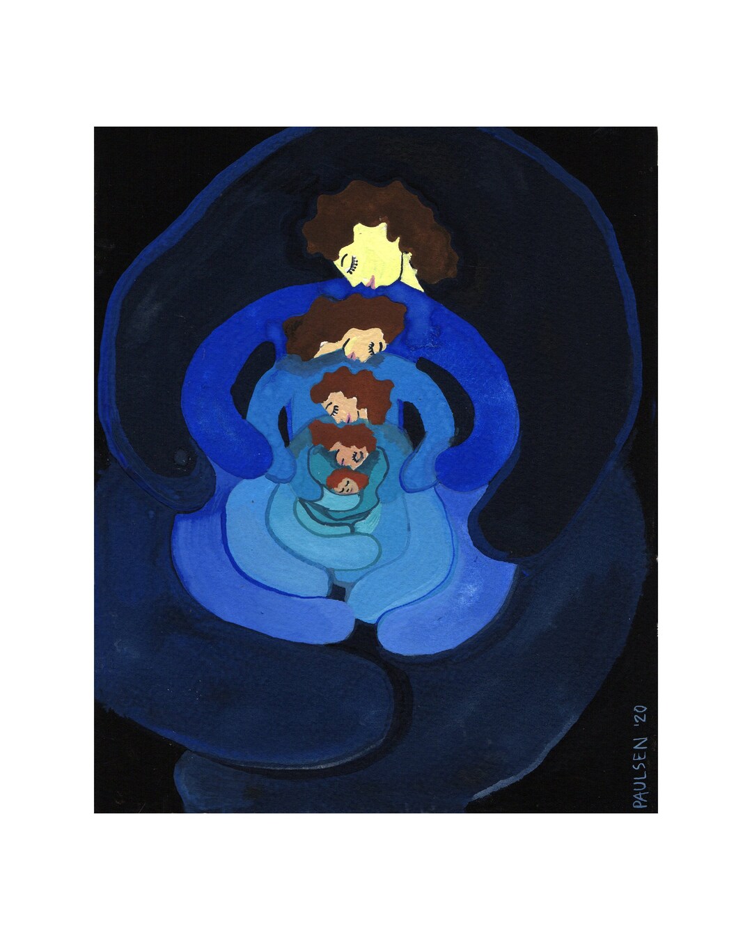 Infinite Hugs Art Print, Loving Kindness Meditation, Self Compassion ...