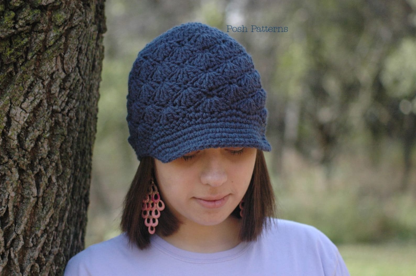 Crochet PATTERN - Crochet Hat Pattern Baby Girl - Shell Stitch Hat ...